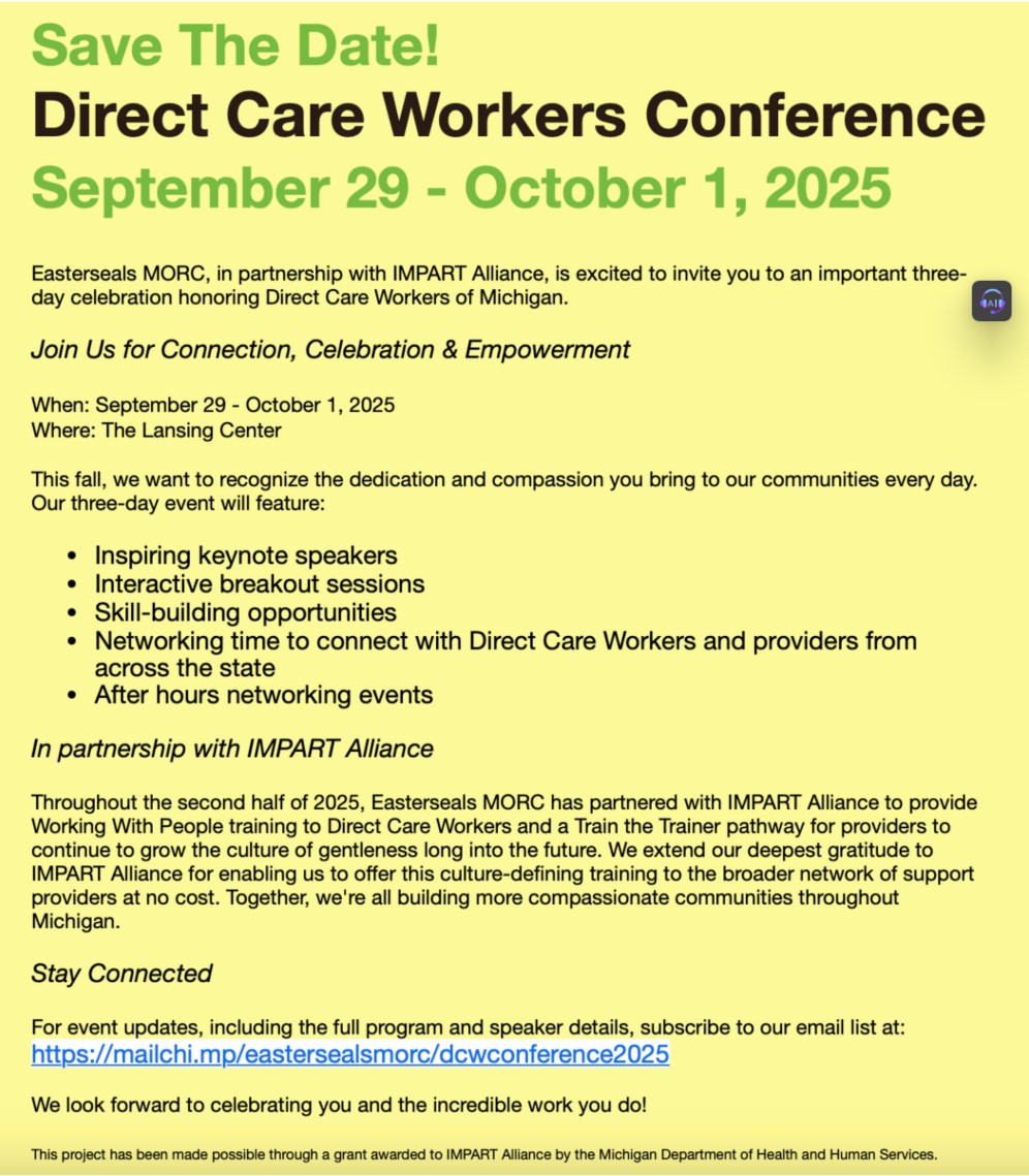 Direct Care Workers Conference – Expert Care